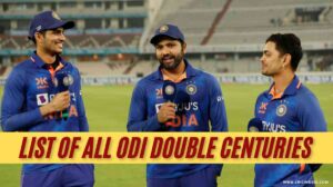 List of All ODI Double Centuries - CricIndeed