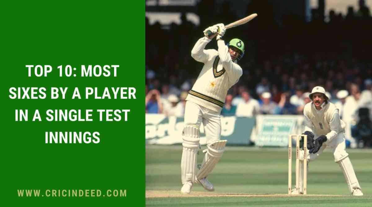 Most Sixes in Single Test Innings - CricIndeed