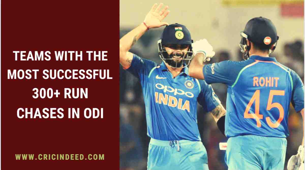 Most Successful 300-plus Run Chases in ODIs by Teams - CricIndeed