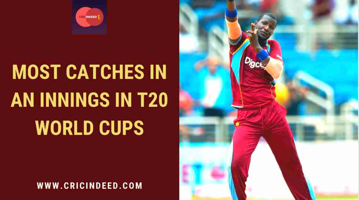 T20 World Cup Stats: Most Catches in an Innings - CricIndeed