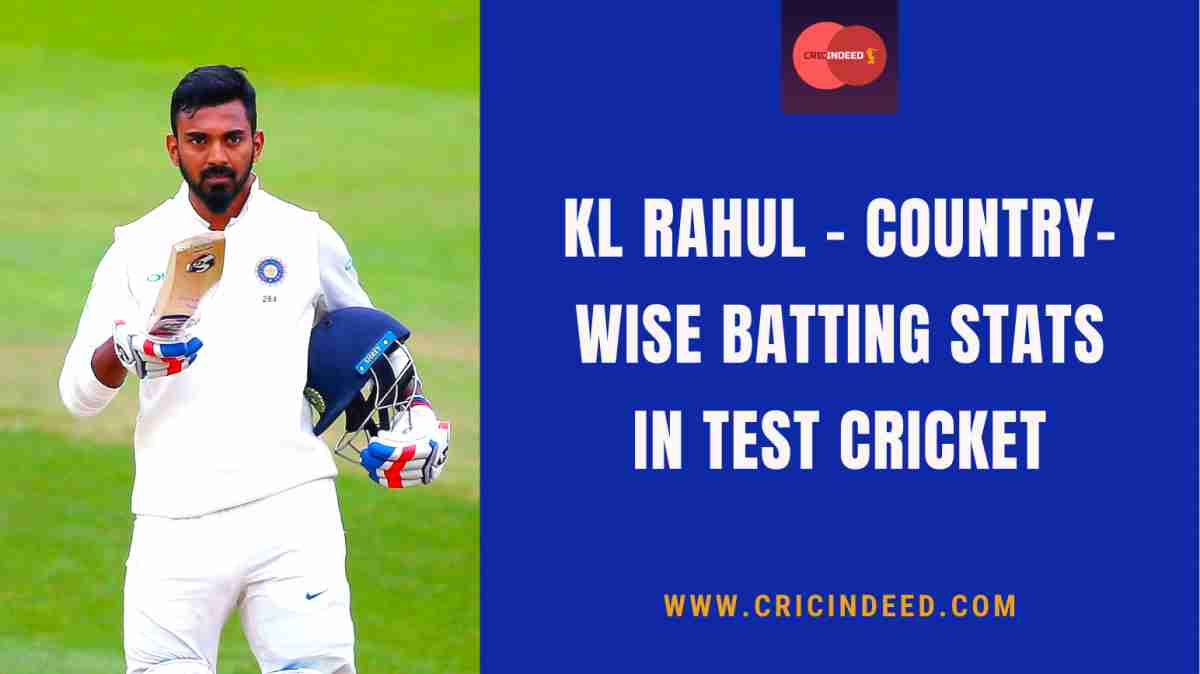 KL Rahul Test Runs in Each Country - CricIndeed