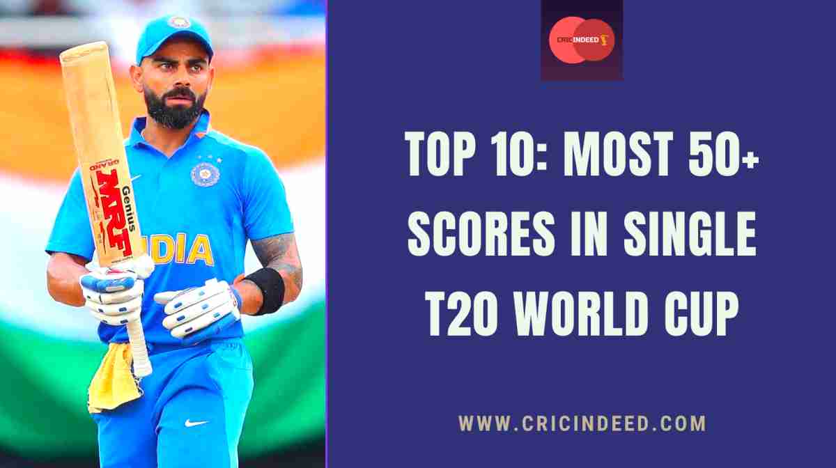 T20 World Cup Stats: Most 50+ Scores in a Single Edition - CricIndeed