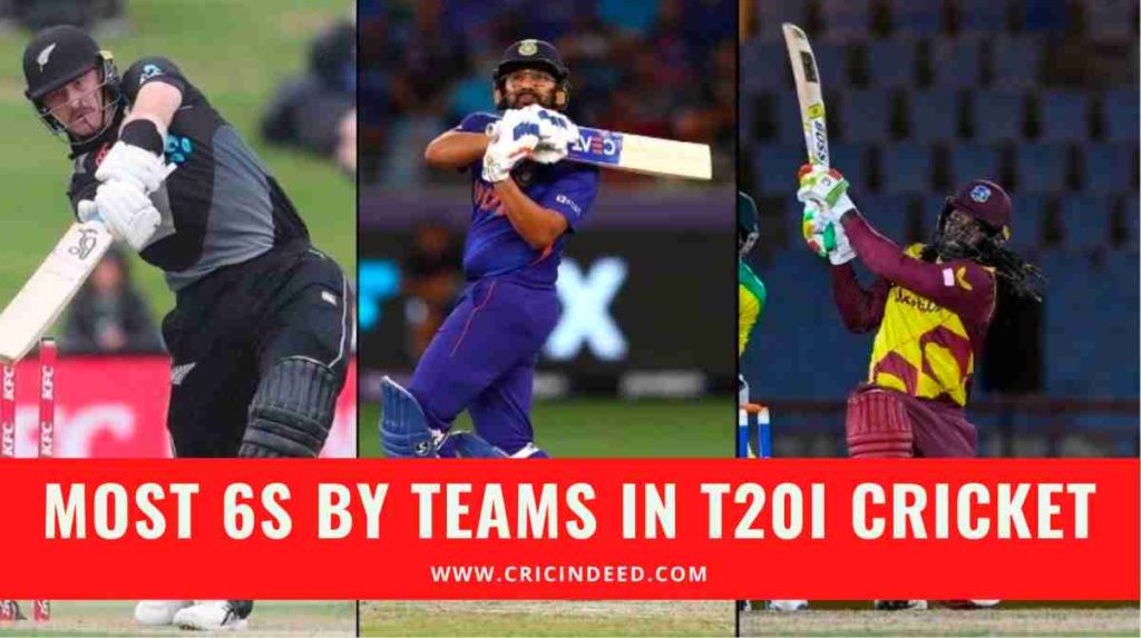 Most Sixes by Teams in T20 International Cricket - CricIndeed