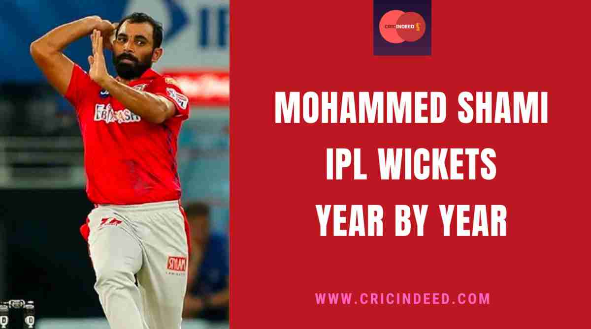 Mohammed Shami IPL Wickets - Year by Year - CricIndeed
