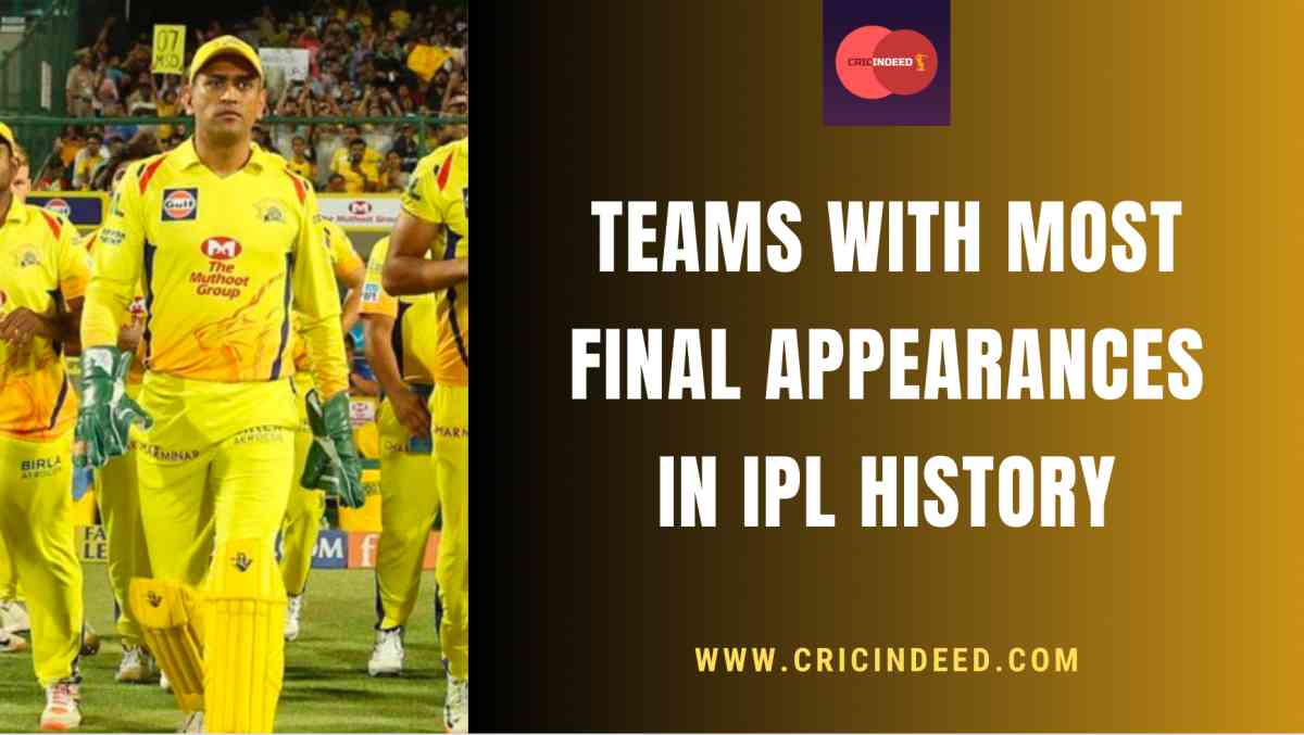 IPL Stats: Teams with Most Finals Appearances - CricIndeed