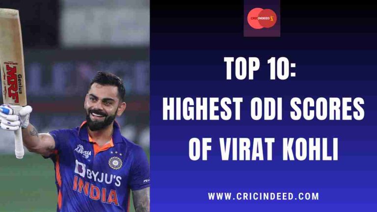 List: Virat Kohli's Highest ODI Scores - CricIndeed