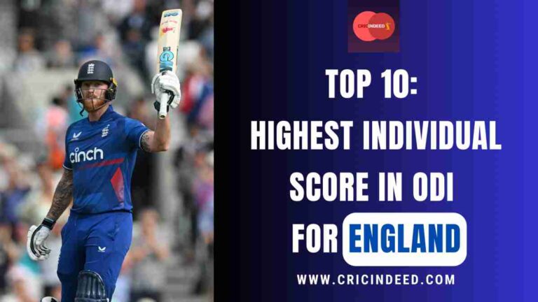 Top 10: Highest Individual Score in ODI for England - CricIndeed