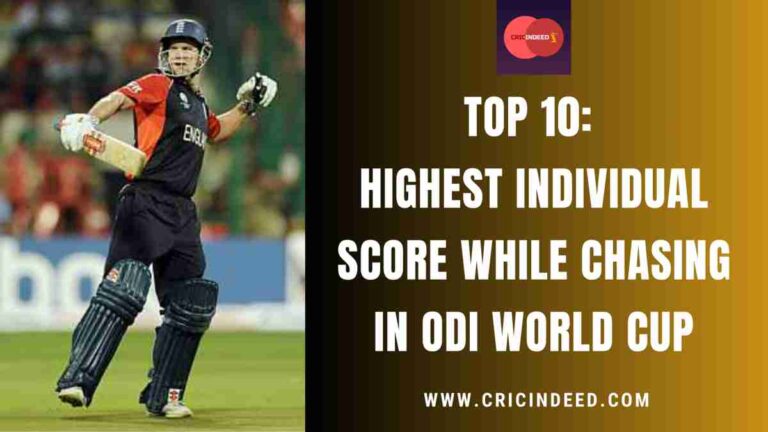 Top 10: Highest Individual Score while Chasing in ODI World Cup ...