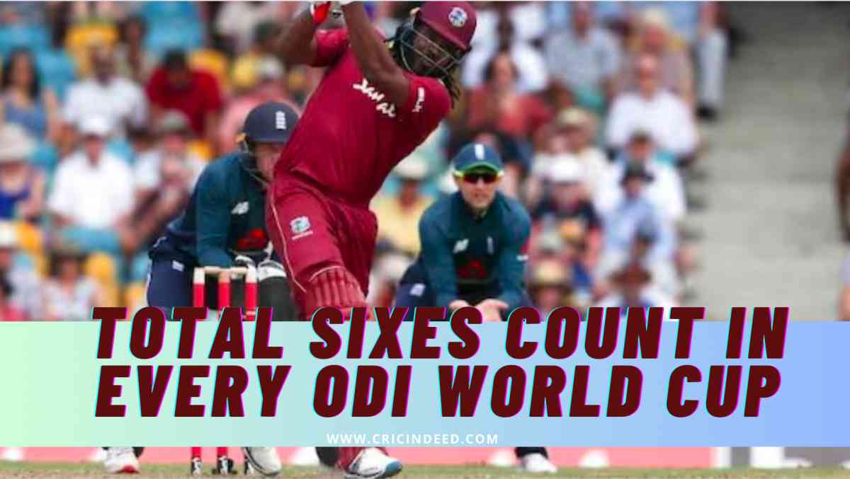 The Count of Sixes in Every ODI World Cup Editions - CricIndeed