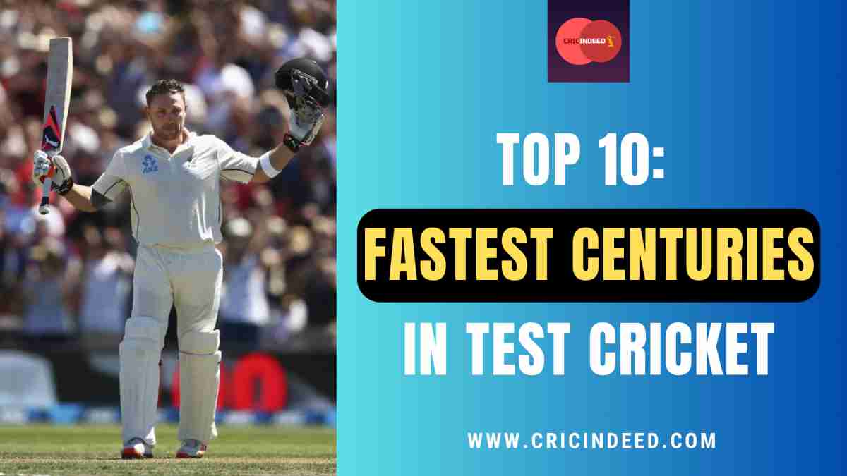 Fastest Centuries in Test Cricket All-Time - CricIndeed
