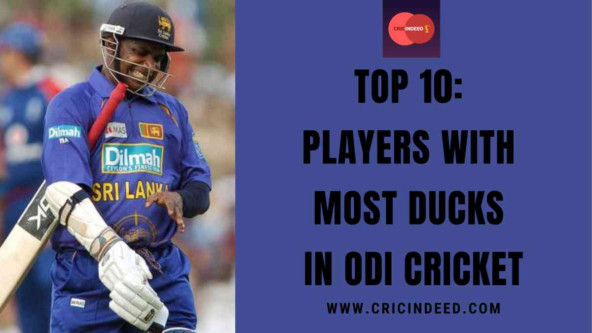 ODI Cricket: Most Ducks in Career - CricIndeed