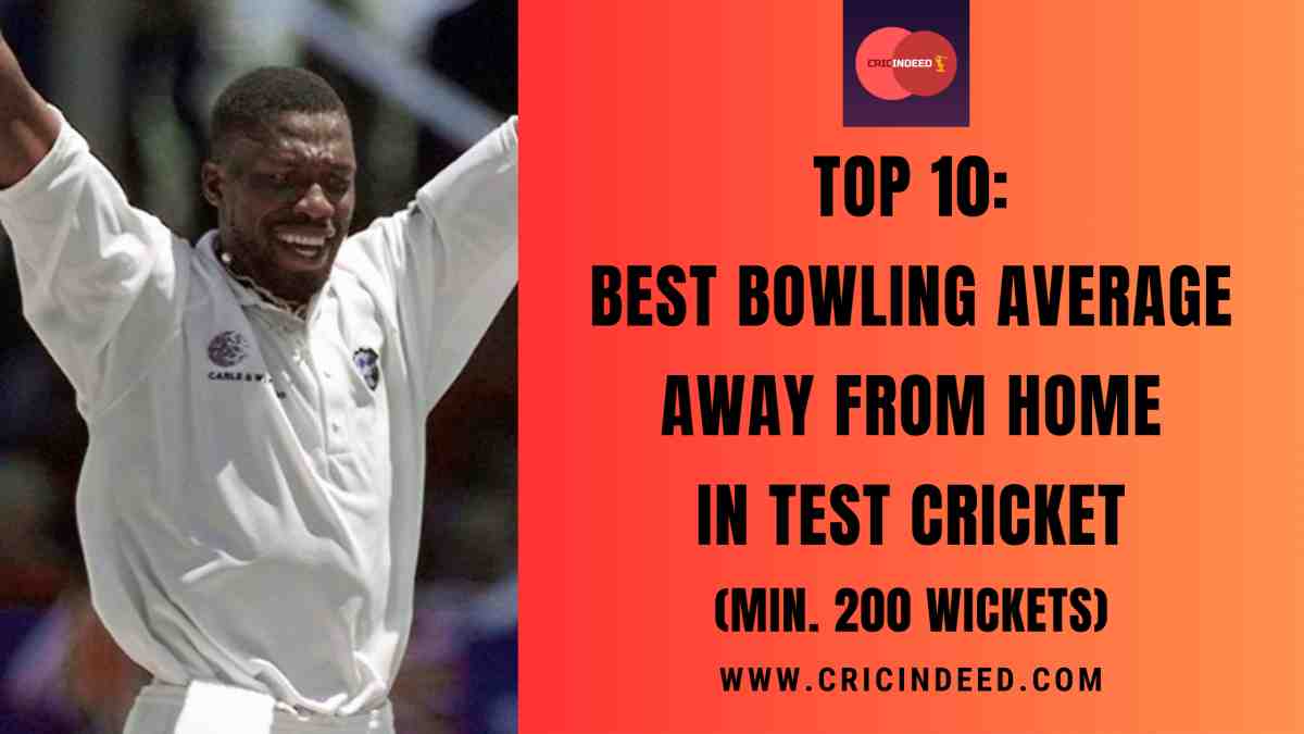 Best Bowling Average in Away Tests - CricIndeed