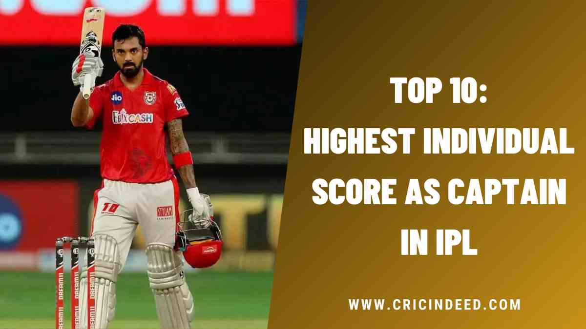 IPL Stats: Highest Individual Scores by Captain - CricIndeed