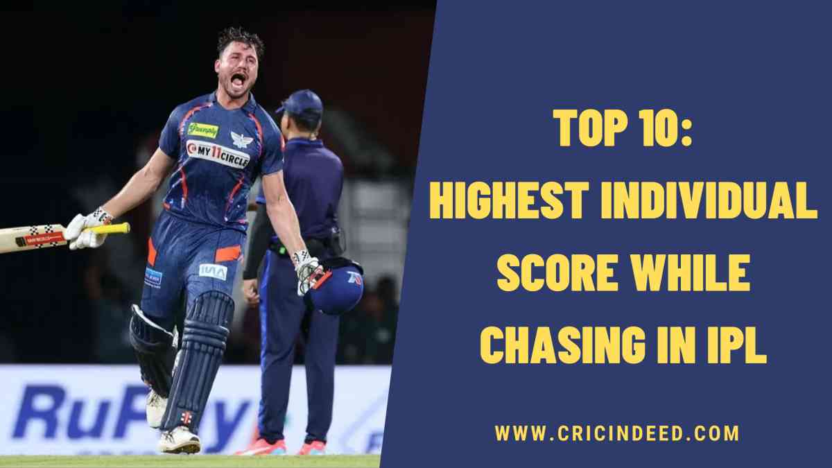 IPL Stats: Highest Individual Score while Chasing - CricIndeed