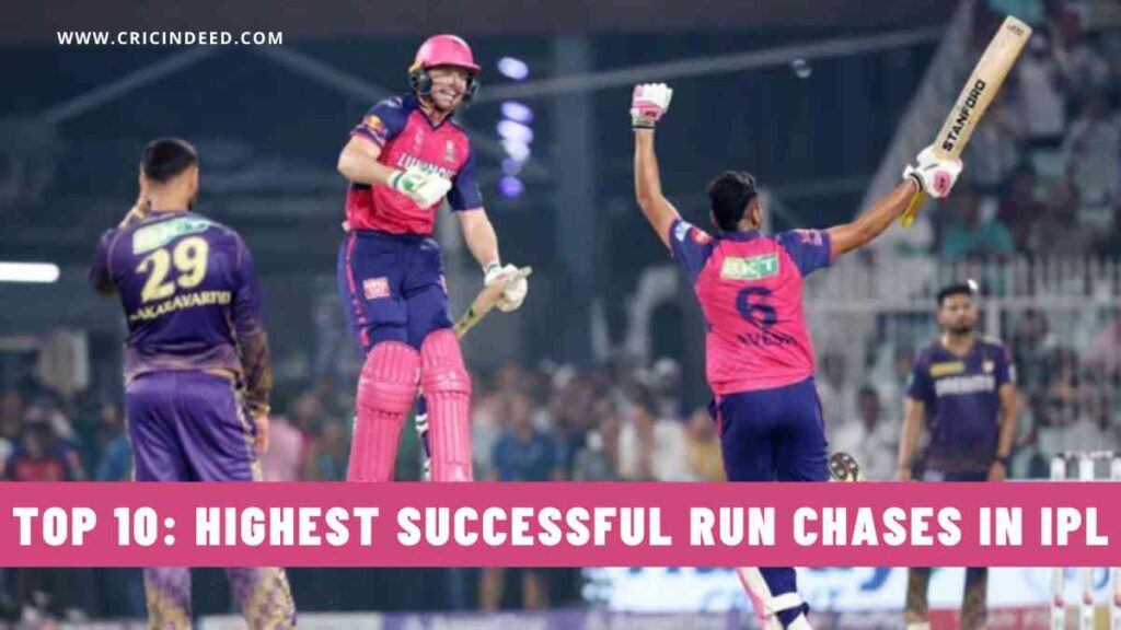IPL Stats: Highest Successful Run Chases by Teams - CricIndeed