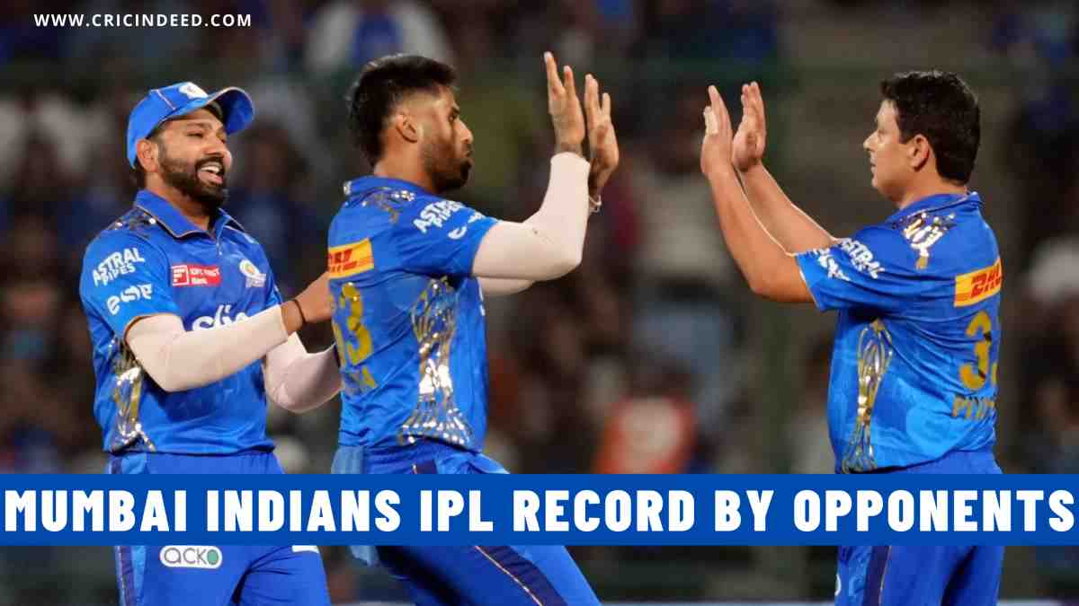 IPL Stats: Mumbai Indians (MI) Record by Opponents - CricIndeed