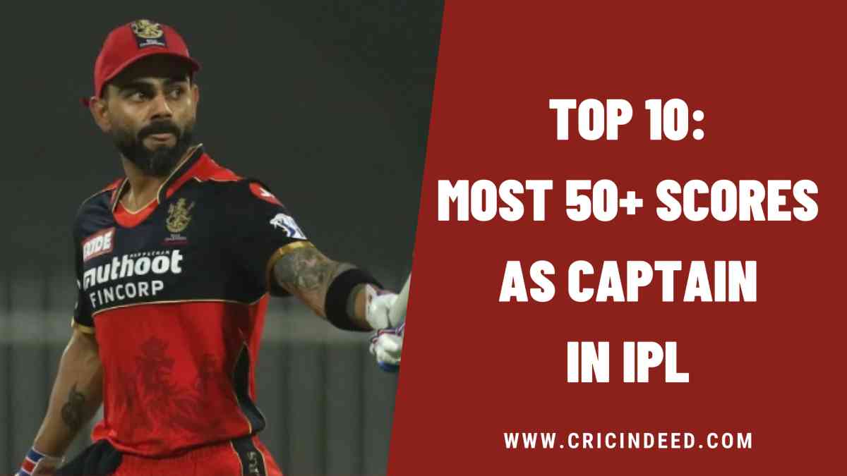 IPL Stats: Most 50+ Scores as Captain - CricIndeed