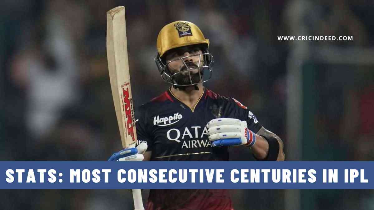 IPL Stats: Batters with Most Consecutive Centuries - CricIndeed