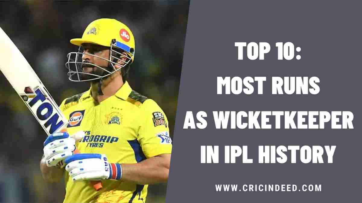IPL Stats: Most Runs as Wicketkeeper - CricIndeed