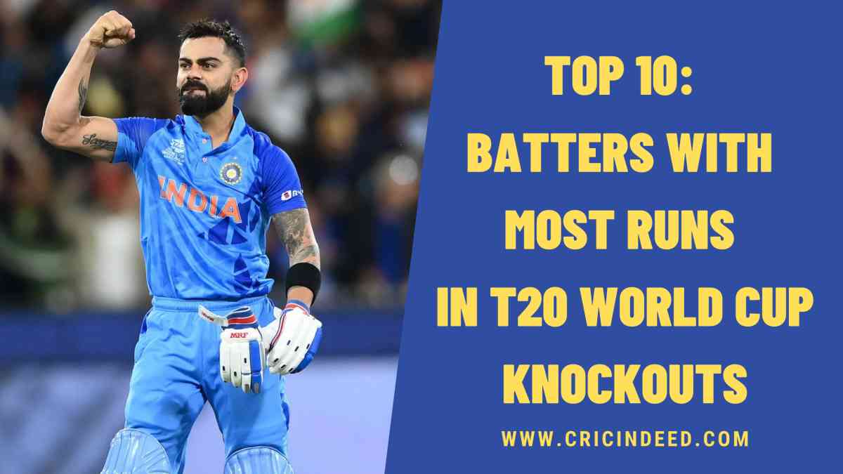 T20 World Cup Stats: Most Runs in Knockouts - CricIndeed