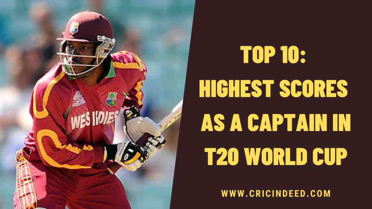 T20 World Cup Stats: Highest Scores by Captain - CricIndeed