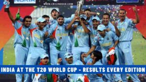 India at the T20 World Cup - Results Every Edition - CricIndeed