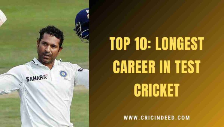 Longest Career by a Player in Test Cricket - CricIndeed