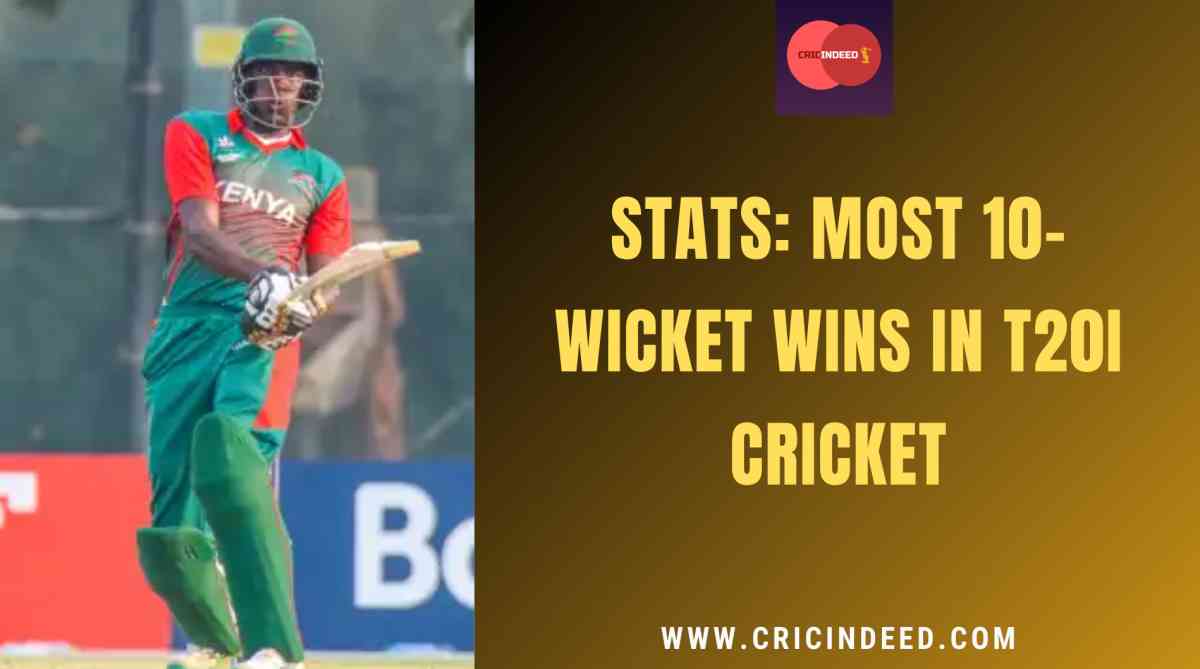 Most 10-Wicket Wins by Teams in T20Is - CricIndeed