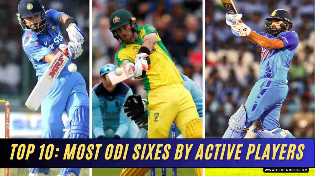 Most ODI Sixes by Active Players - CricIndeed