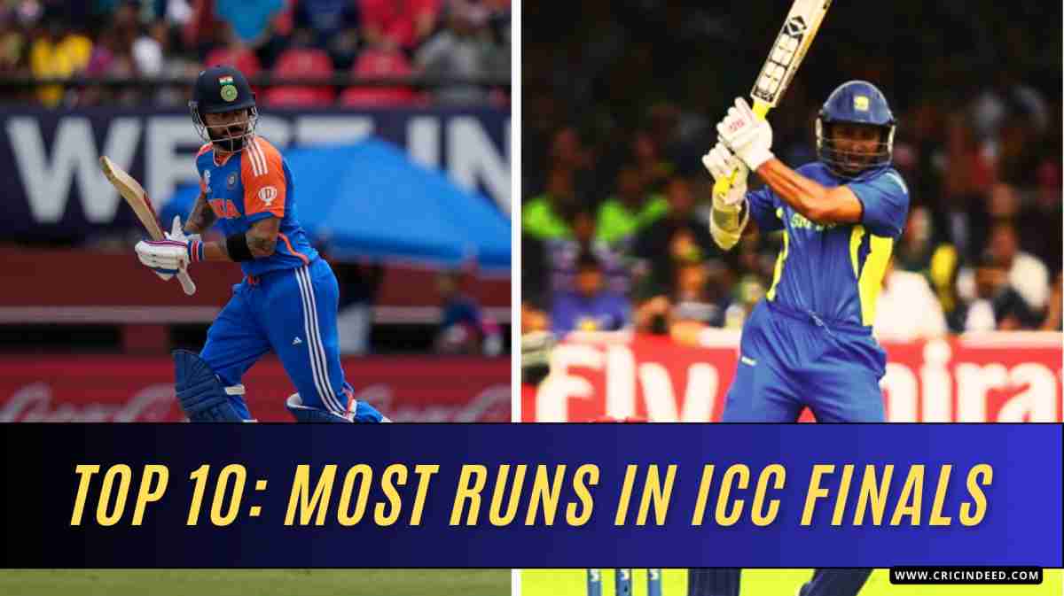 Top 10: Most Runs in ICC Finals - CricIndeed