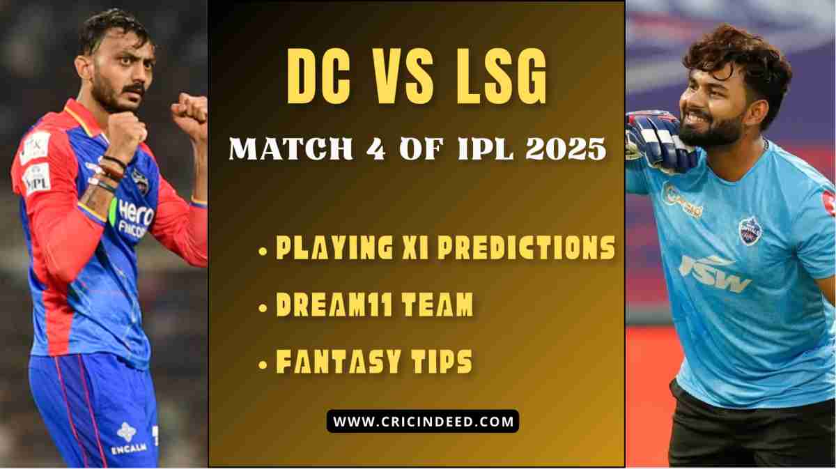 DC vs LSG IPL 2025 Match 4 Dream11 Prediction - Top Picks, Captain Choices, Fantasy Tips ...