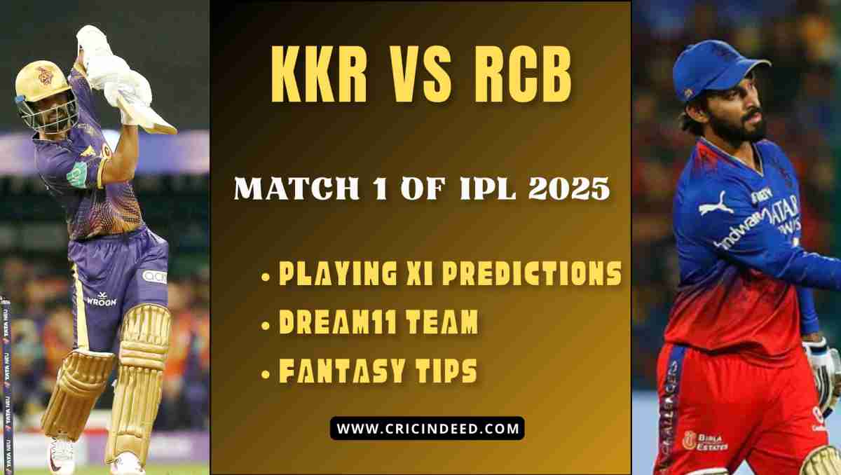Match 1: KKR vs RCB Fantasy Cricket: Top Picks, Captain Choices & Dream11 Team Strategy (IPL ...