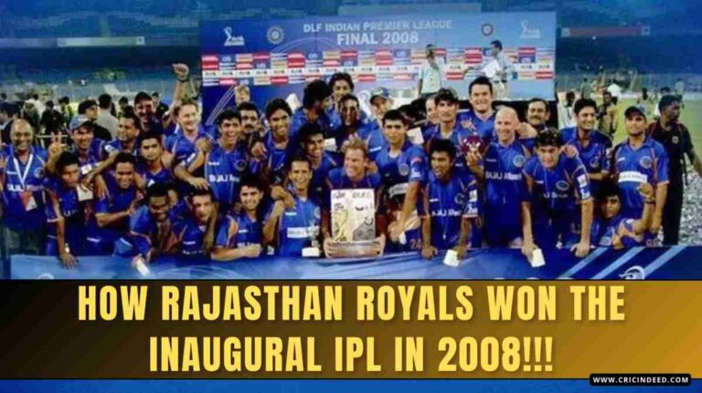 How Rajasthan Royals Won the Inaugural IPL in 2008: A Historic Triumph ...