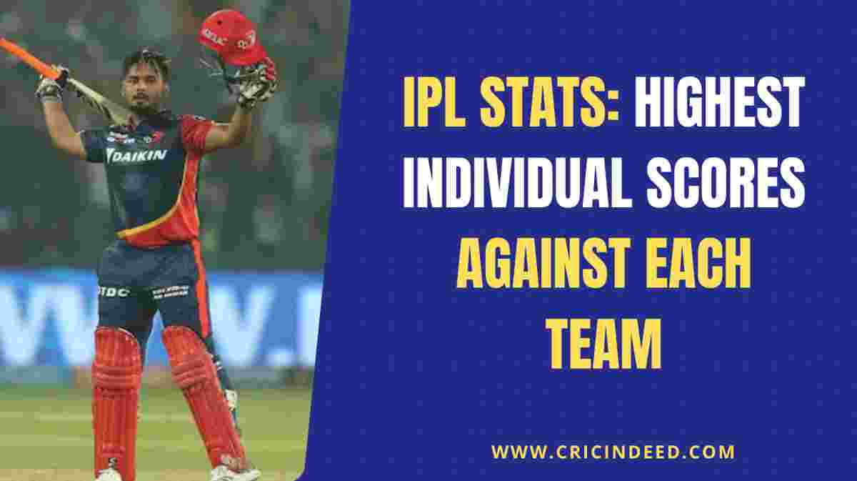 IPL Stats: Highest Individual Scores Against Each Team - CricIndeed