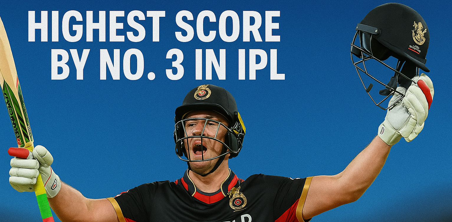 IPL Stats: Highest Individual Scores by No. 3 Batters - CricIndeed
