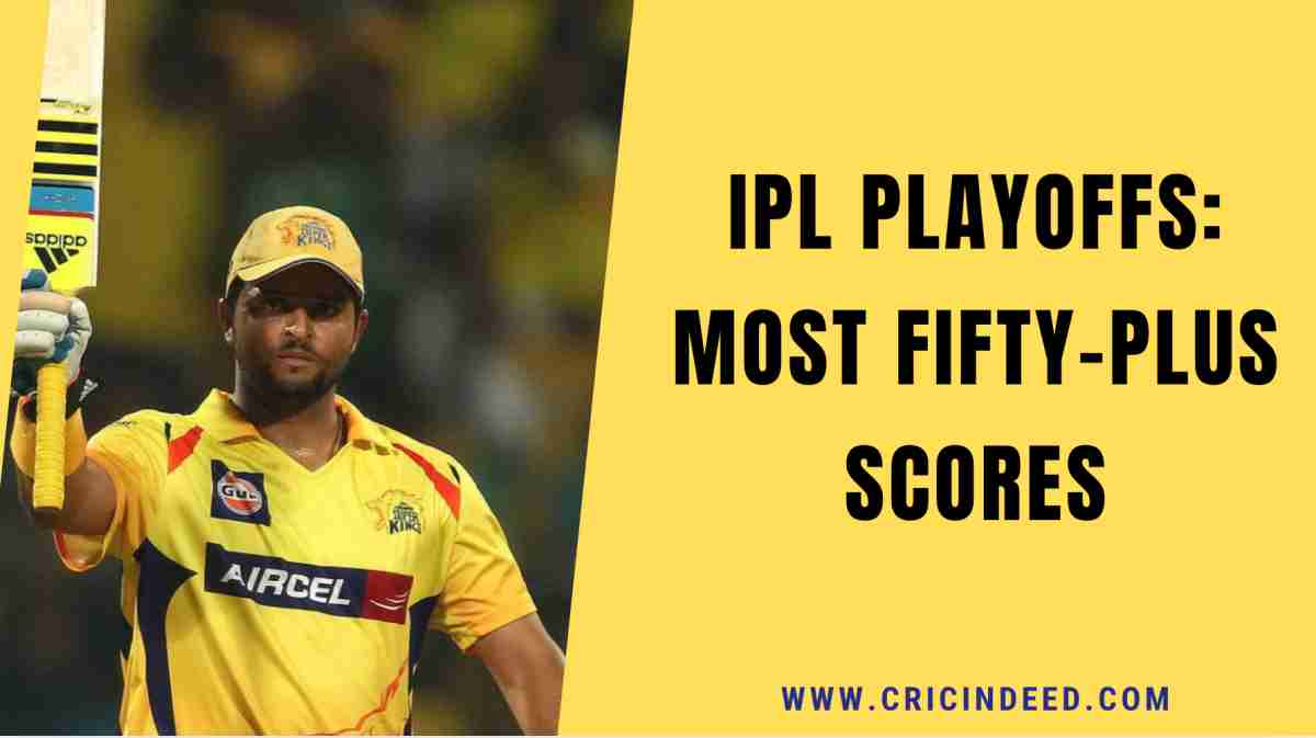 IPL Playoffs: Most Fifty-plus Scores - CricIndeed