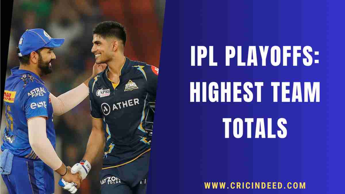 IPL Playoffs: Highest Team Totals - CricIndeed