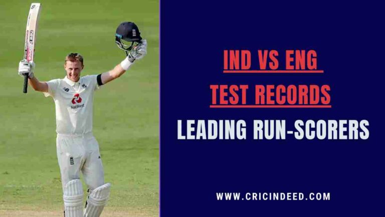 IND vs ENG Test Records: Most Runs by Batters - CricIndeed