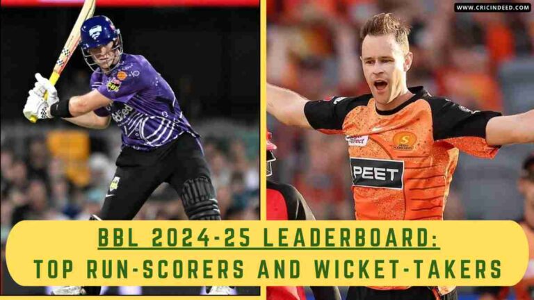 BBL 2024/25: Most Runs, Most Wickets, and Team Stats - CricIndeed